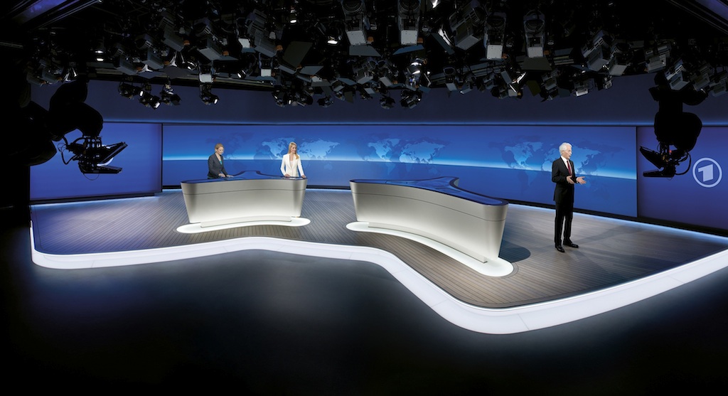 Todo bajo control con VSM en el impresionante plató de ARD 'Tagesschau'