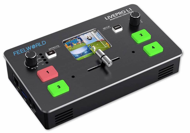 Feelworld LivePro L1: un mezclador de vídeo profesional con cuatro ...