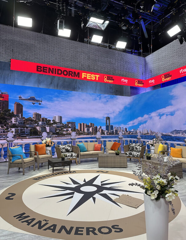 Grafismo y grandes pantallas LED en formatos broadcast